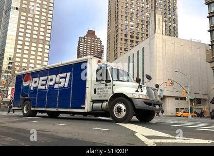 Pepsi logo on delivery truck Stock Photo - Alamy