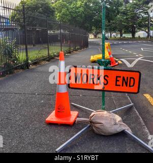 End of the Road Sign Stock Photo - Alamy
