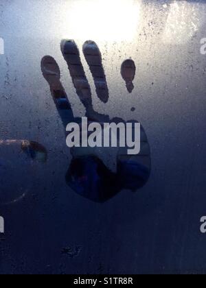 handprint on a car Stock Photo - Alamy