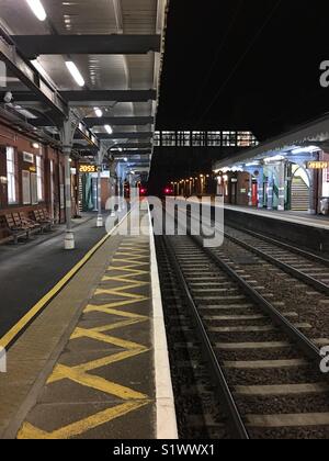 Witham train station Stock Photo - Alamy