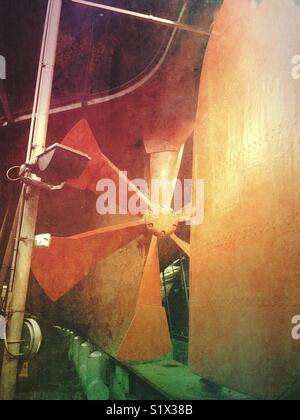 Screw propeller & rudder of Isambard Kingdom Brunel's Steam Ship SS ...