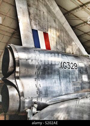 An English Electric Lightning Cold War fighter jet of the Royal Air ...