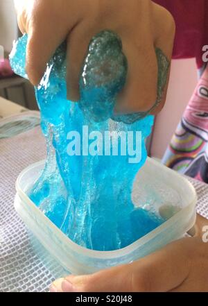 How to make Home Made Slime Stock Photo - Alamy