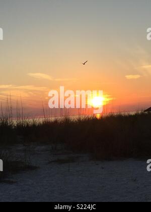 Sunset at Holmes Beach Stock Photo - Alamy