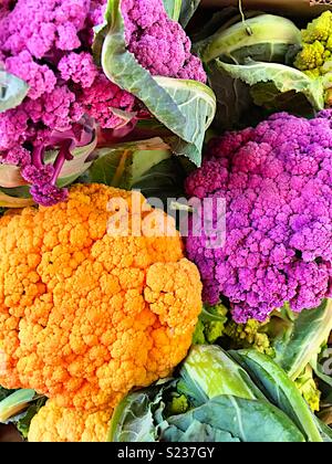 The Colors of cauliflower Stock Photo - Alamy