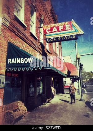 The Rainbow Cafe in downtown Pendleton, Oregon Stock Photo - Alamy