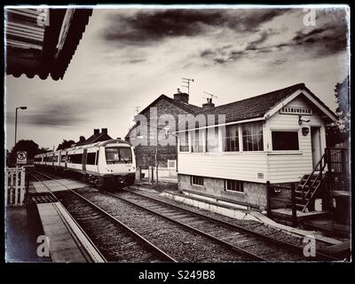 Saxmundham railway station on the 49-mile East Suffolk branch line ...