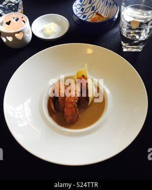 fine dining, the starter Stock Photo - Alamy