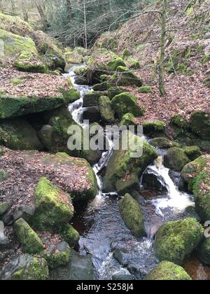 Heber's Ghyll, Ilkley, Yorkshire Stock Photo - Alamy