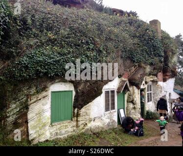 Kinver edge rock houses Stock Photo - Alamy