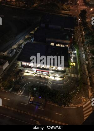 McDonalds drive through modern fast food restaurant building a retail ...
