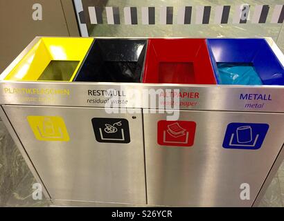 Recycling bins Austria Stock Photo: 4889937 - Alamy