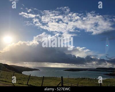 Sunset Carnish Beach, Isle of Lewis, in June Stock Photo - Alamy