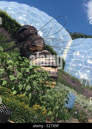 The biome structure, Eden Project Stock Photo - Alamy