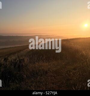 The Fovant Badges and Chiselbury Iron Age Fort, Wiltshire, England, UK ...