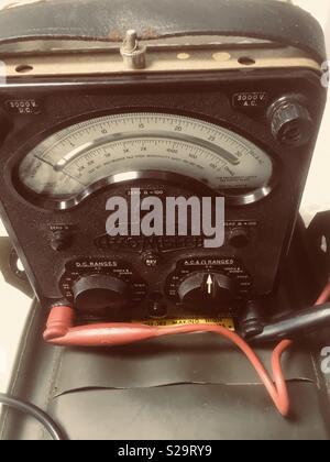 Vintage voltmeter Stock Photo - Alamy