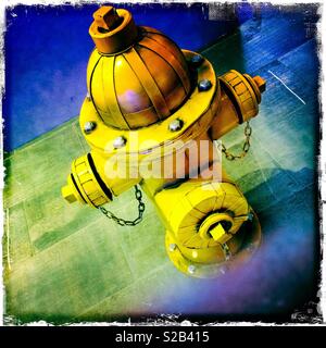 A replica fire hydrant in The Boulevarde, part of the shopping mall at ...