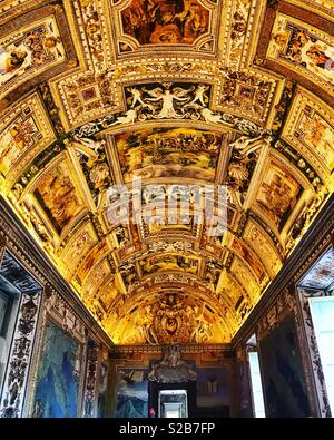 Ceilings of the Vatican museums, Vatican Stock Photo - Alamy