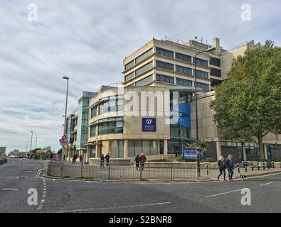 The Knightstone campus of Weston College in Weston-super-Mare, UK Stock ...