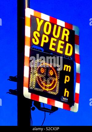 smiley traffic sign Stock Photo - Alamy