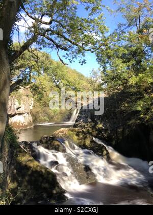Beezley Falls at Ingleton Waterfalls Trail Stock Photo - Alamy