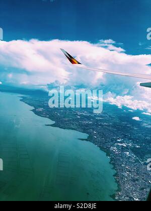 Flying over Manila, The Philippines Stock Photo - Alamy
