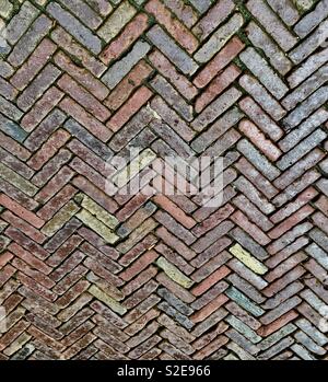 herringbone with bricks Stock Photo - Alamy
