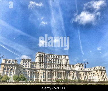 The exterior of the Presidential Palace in Bucharest, Romania Stock ...