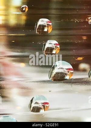Water drops on a plastic surface Stock Photo - Alamy