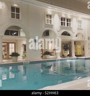 Indoor pool, Grand Pequot Tower, Foxwoods Resort Casino, Mashantucket ...