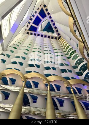 Atrium of Burj Al Arab, Dubai, UAE Stock Photo - Alamy