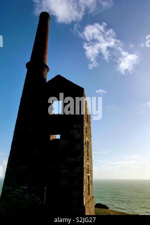 Wheal Prosper, Abandoned Tin Mining Engine House at Rinsey Head near ...