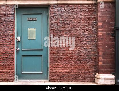 Stage Door of a theatre Entrance for actors and actresses Stock Photo ...