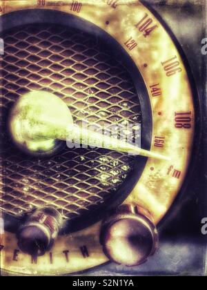 Vintage radio dial needle Stock Photo - Alamy