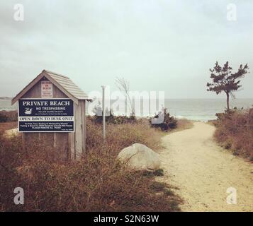 Private Beach sign Stock Photo - Alamy