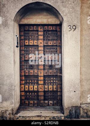 Heavy Wooden Door Stock Photo - Alamy