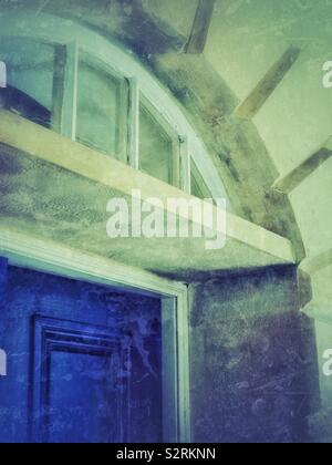 Window above doorway Stock Photo - Alamy