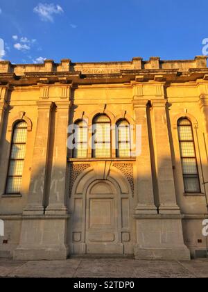 The Masonic Hall, Churchill Way, Cardiff in evening sunlight Stock ...