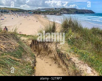 Penhale Sands Beach Perranporth Cornwall England UK GB Stock Photo - Alamy