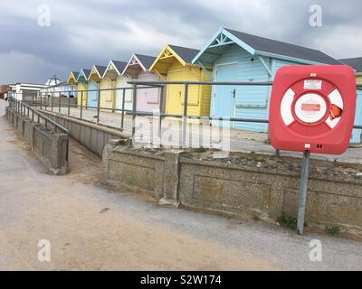 Fleetwood beach huts Stock Photo - Alamy