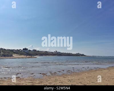 View of Traeth Crigyll beach, Rhosneigr, Anglesey, North Wales, UK ...