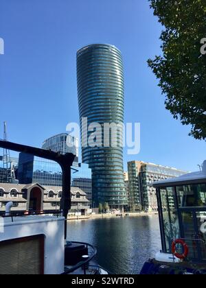 The Arena Tower At Baltimore Wharf, Isle Of Dogs, London, UK Stock ...