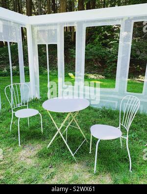 Tea for Two, an art installation by Erika Zekos displayed in 2019 near ...