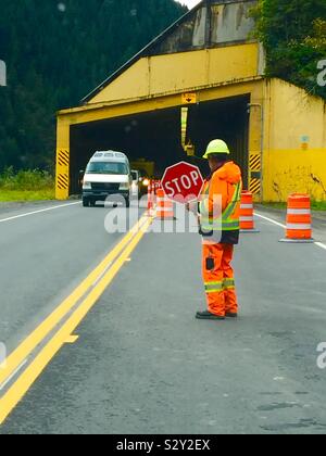 snow shed,TransCanada highway, British Columbia , Canada Stock Photo ...