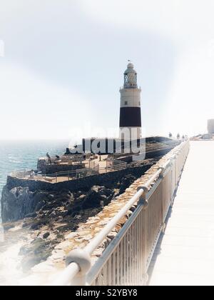 Europa Point Lighthouse in Gibraltar, United Kingdom Stock Photo - Alamy