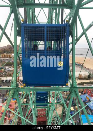 Wonder Wheel ferris wheel ride, Coney Island,Brooklyn, New York,United ...