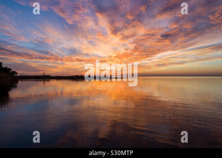 Daphne, Alabama waterfront at sunset in November Stock Photo - Alamy