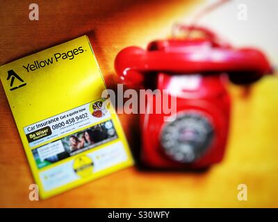 the BT telephone directory Stock Photo - Alamy