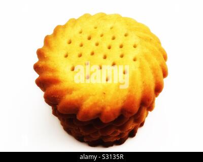McVities Rich Highland Shortie Biscuits on a white background Stock ...