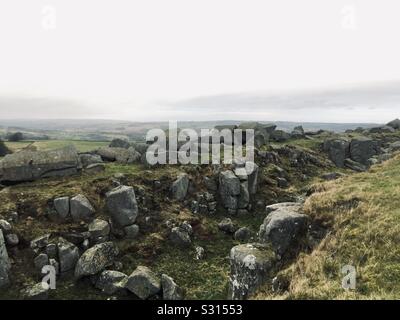 Remnants of Hadrian’s Wall, Near Black Carts Turret, Humshaugh ...